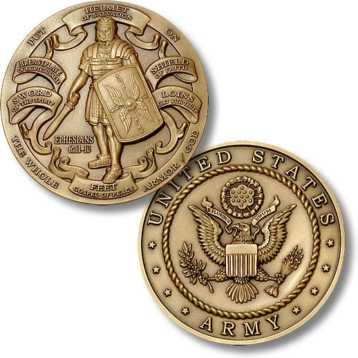 Bronze Armor of God, Army coin – The Patriot Post Shop